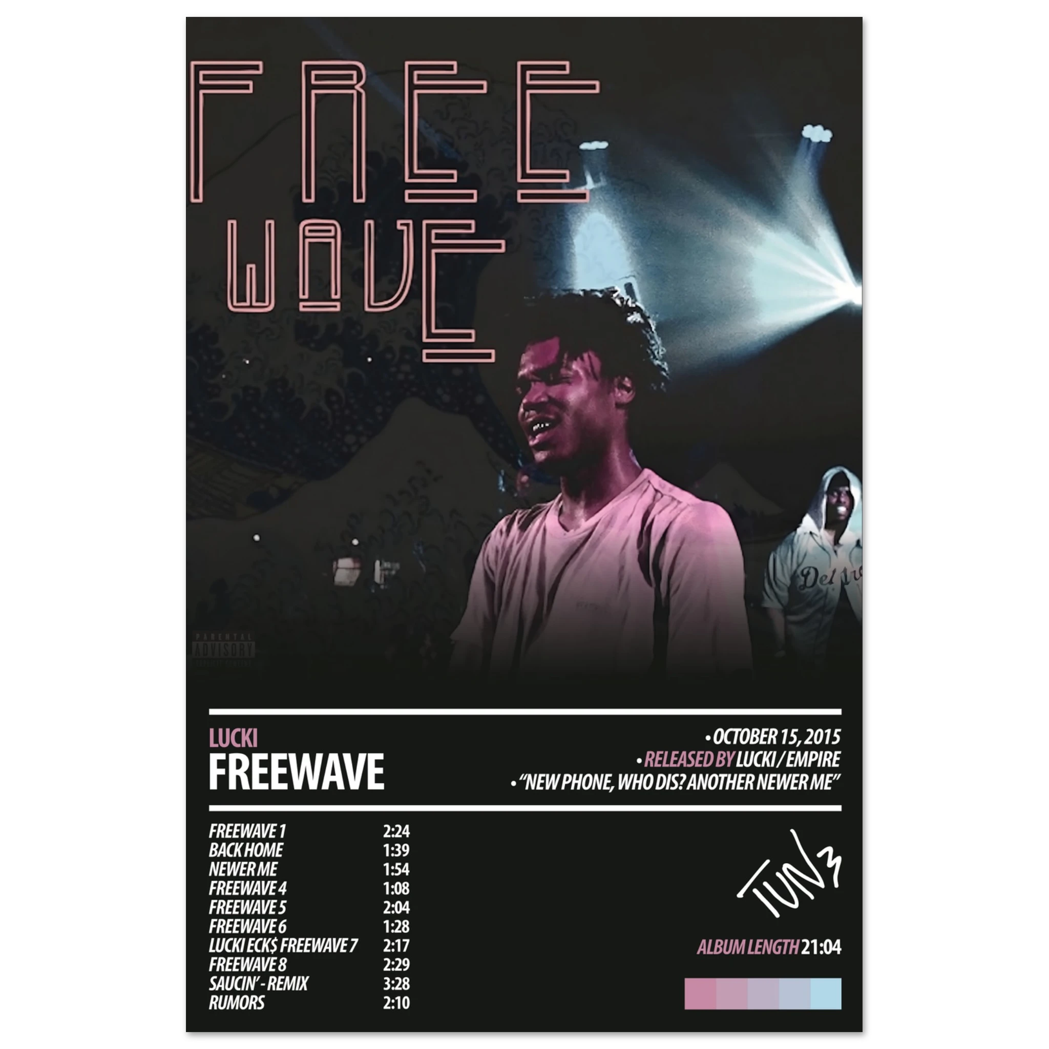 LUCKI Album Poster | Freewave – HYUU Art